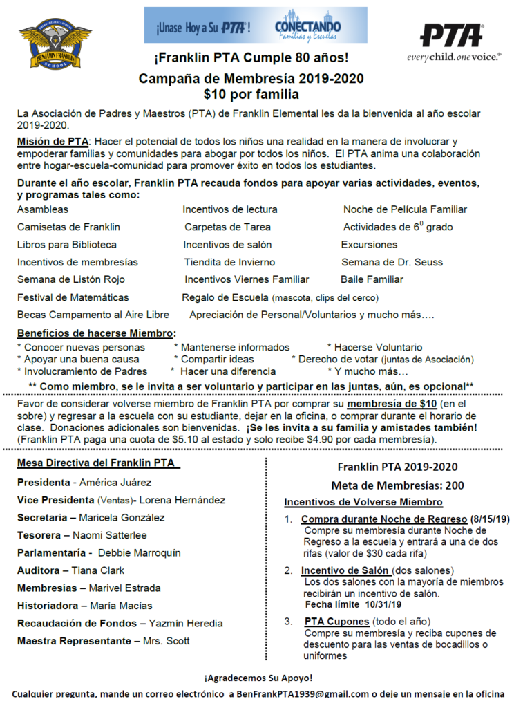 PTA – Franklin Elementary School